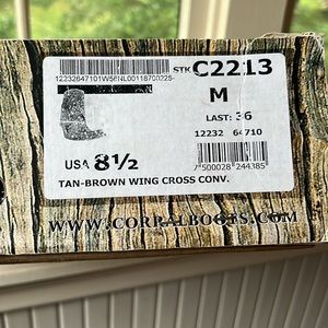 Corral | Shoes | Corral Vintage Tan Wing And Cross Convertible Snip Toe ...